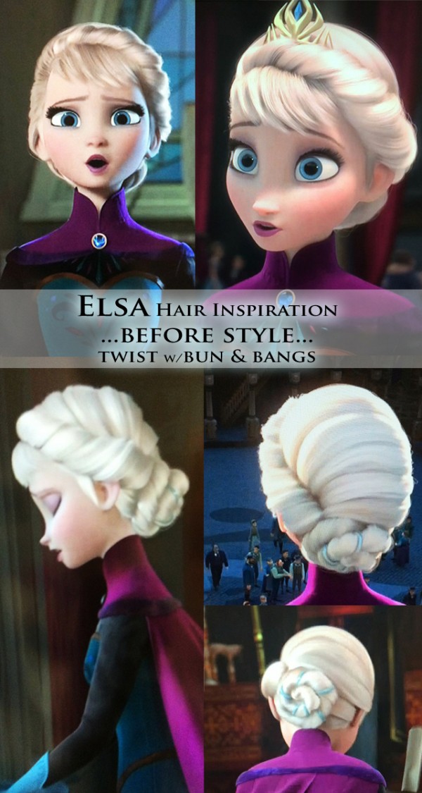 Elsa Hair Tutorial ~ Twist w/ Bun & Bangs // Queen of Arendelle ...